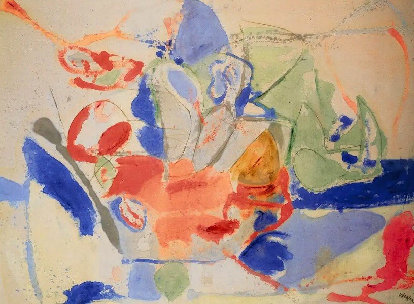 Color field painting Helen Frankenthaler【Abstraction】