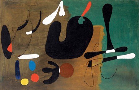 Joan Miró Painting 1933 Between Collages and Darkness