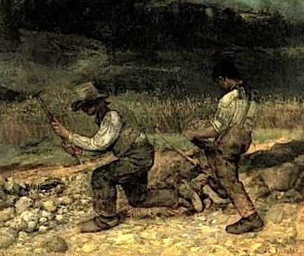 The Stonebreakers Painting By Gustave Courbet 1849-1850